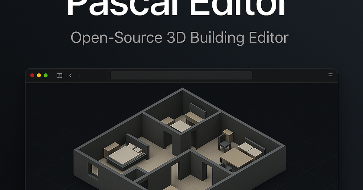 Pascal Editor — Free Open-Source 3D Building Editor